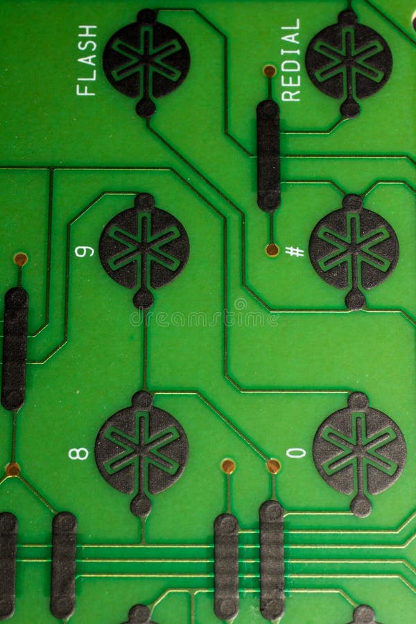PCB Circuitry with Photo Diode, Laser, Resistors, Microchips ...