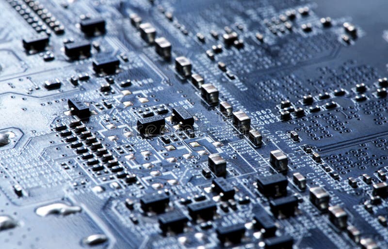 PCB Circuit Closeup Background Stock Photo - Image of complexity ...