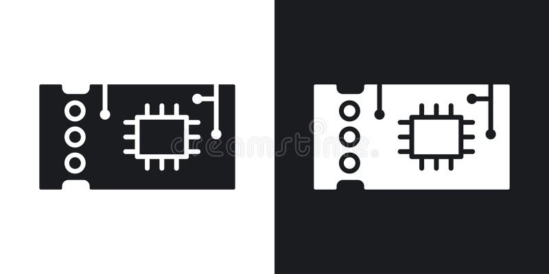 PCB icon vector stock illustration. Illustration of electricity - 348264020