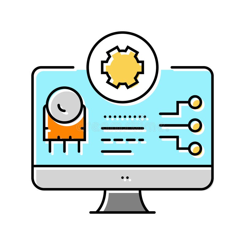 Pcb Inspection Electronics Color Icon Vector Illustration Stock Vector ... Pcb Inspection Electronics Color Icon Vector Illustration Stock Vector ...