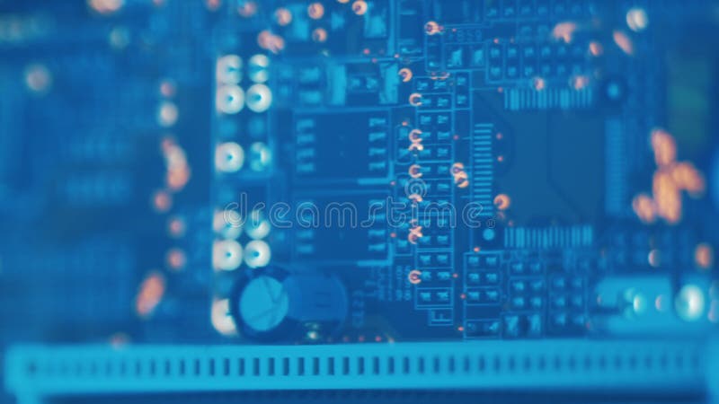 Pcb Layout Microcontroller Computer Engineering Stock Video - Video of ...