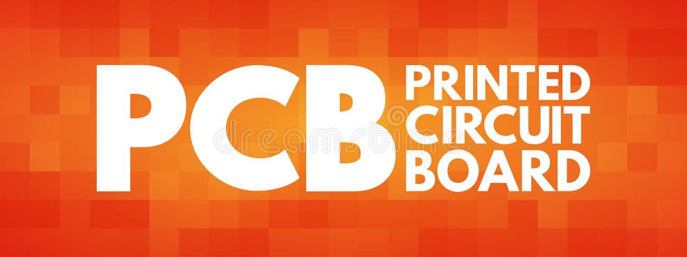 PCB - Printed Circuit Board Acronym Stock Illustration - Illustration ...