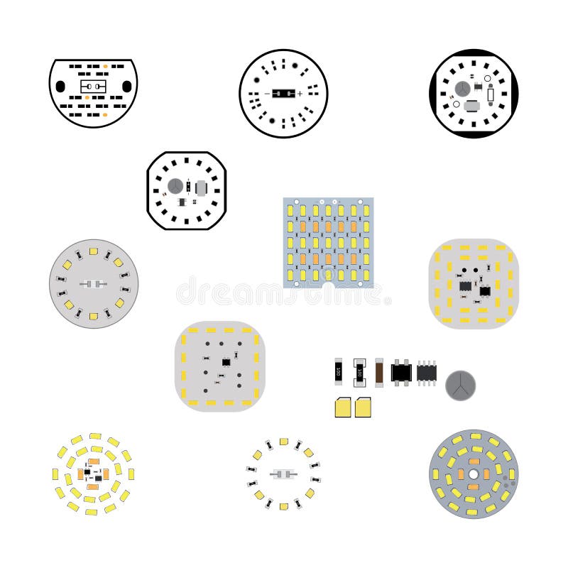 PCB (Printed Circuit Board) Design Logo Vector Template Stock ...