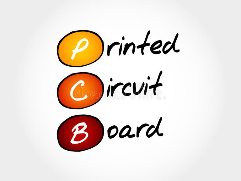 PCB Printed Circuit Board stock illustration. Illustration of component ...