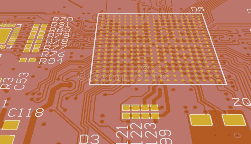 PCB Red Picture. Image: 35558684