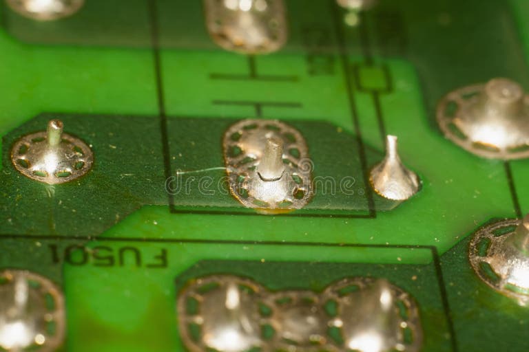PCB soldering defect stock photo. Image of connect, internal - 133226154