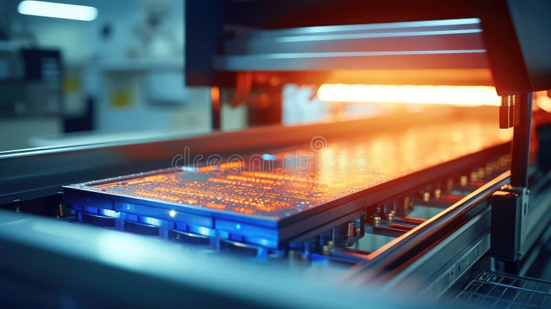 Pcb Surface Mount Technology Stock Illustration - Illustration of ...