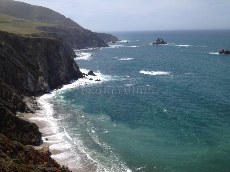 Pch shoreline stock image. Image of cove, peninsula, waves - 42633029
