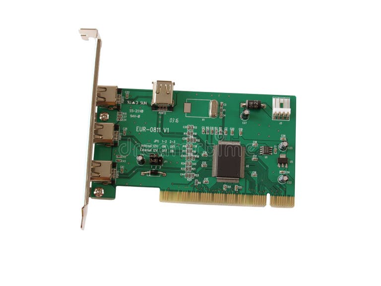 PCI Card stock image. Image of chip, silicon, function - 450115