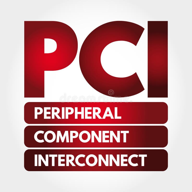 PCI - Peripheral Component Interconnect Acronym, Technology Concept ...