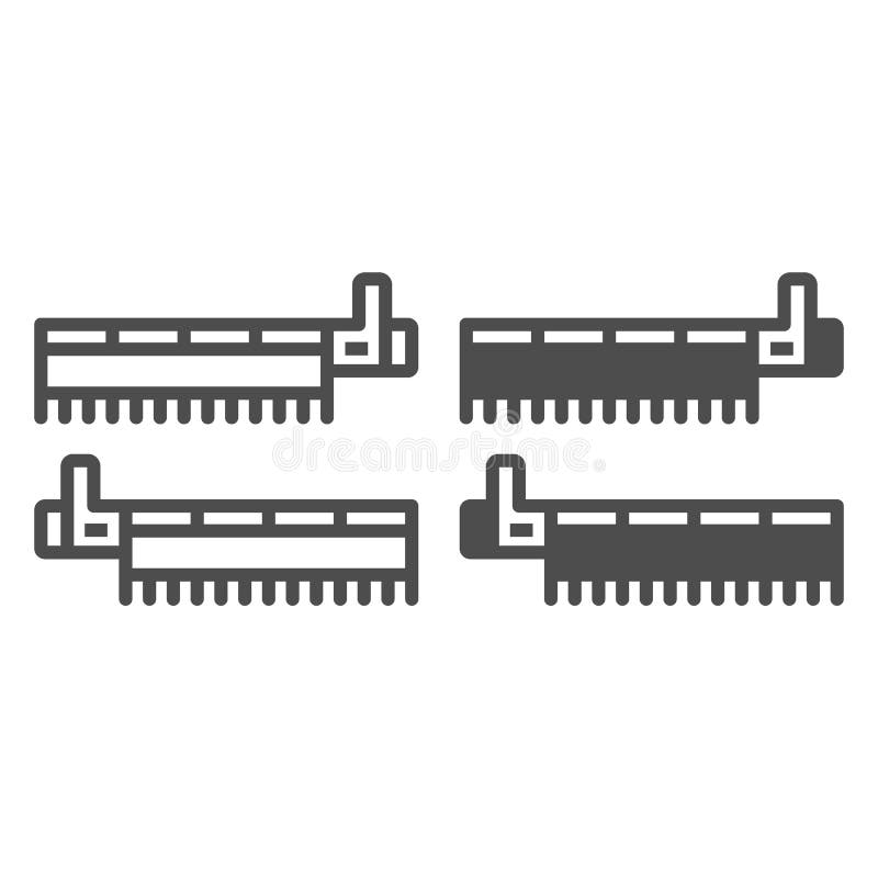 PCI Simple Communications Controller Line and Solid Icon, Electronics ...