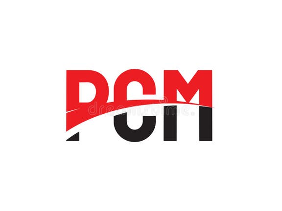 PCM Letter Initial Logo Design Vector Illustration Stock Vector ...
