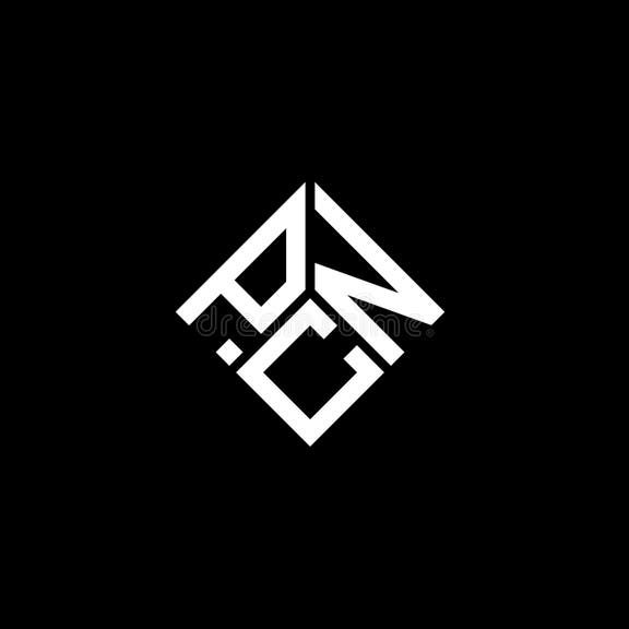PCN Letter Logo Design on Black Background. PCN Creative Initials ...