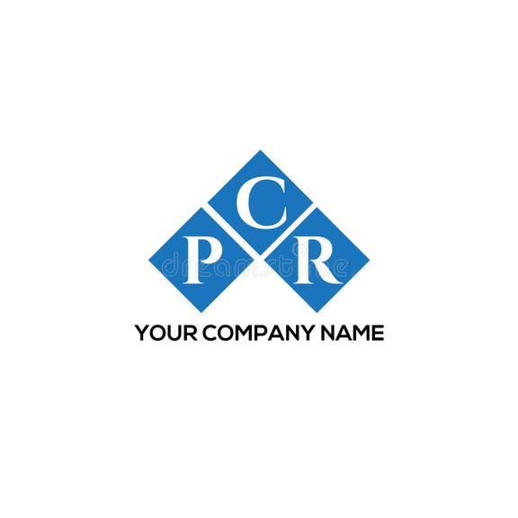 PCR Letter Logo Design on BLACK Background. PCR Creative Initials ...