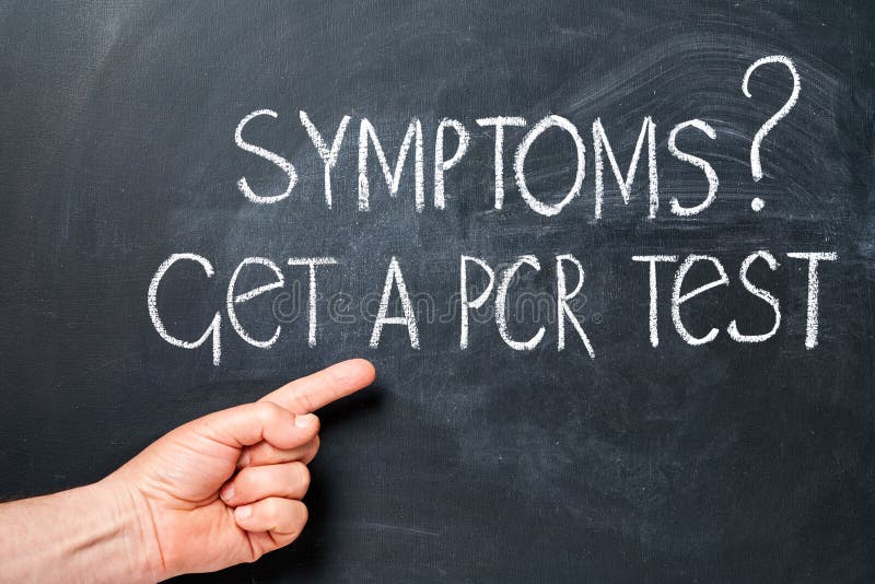 Pcr Polymerase Chain Reaction Chalkboard Lettering Get Test Stock ...