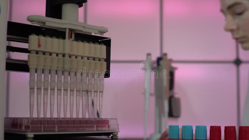 PCR Robot for Genetic Analysis of Biological Samples in Modern Medical ...