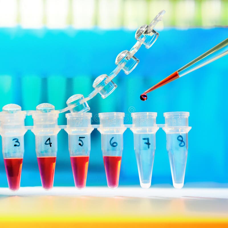 PCR sample loading stock image. Image of buffer, test - 20183515