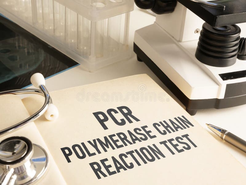 PCR Test or Polymerase Chain Reaction Test is Shown Using the Text ...