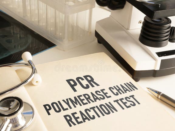 PCR Test or Polymerase Chain Reaction Test is Shown Using the Text ...