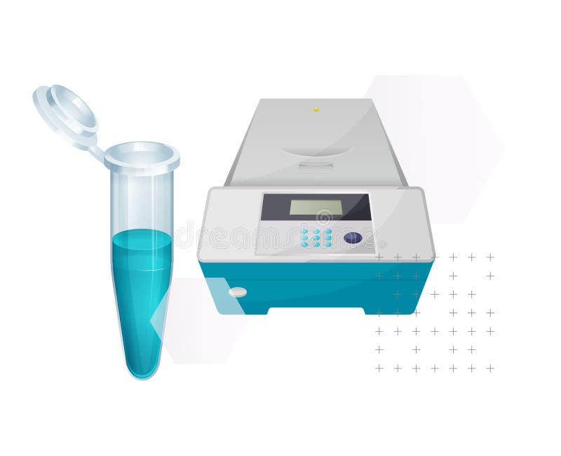 PCR Testing Lab Apparatus - Illustration Stock Vector - Illustration of ...