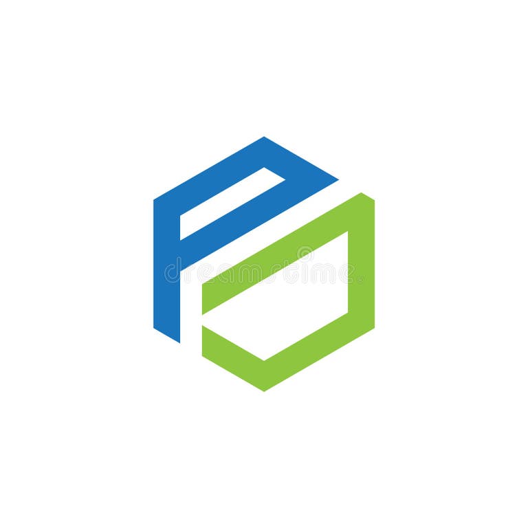 PD Letter Monogram Initial Logo Design Template Vector Illustration. PD ...