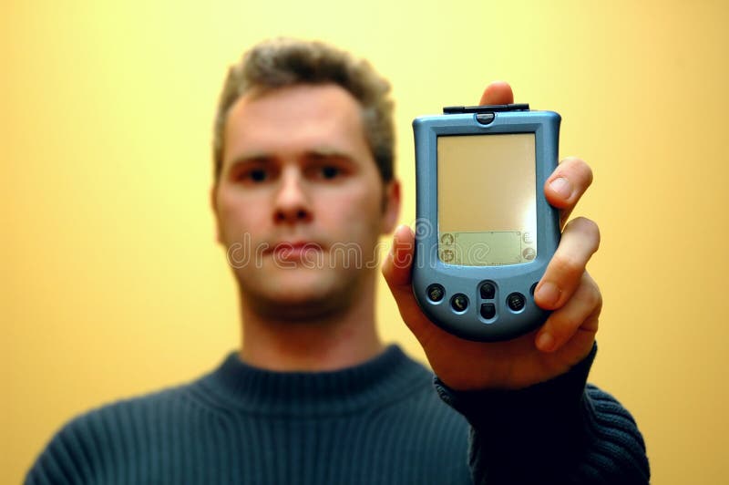 PDA 1 stock image. Image of pilot, hold, palm, business - 53179