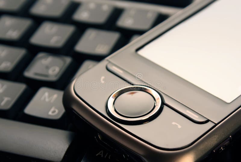 PDA Man stock image. Image of palmtop, phone, annual, electronic - 1809953