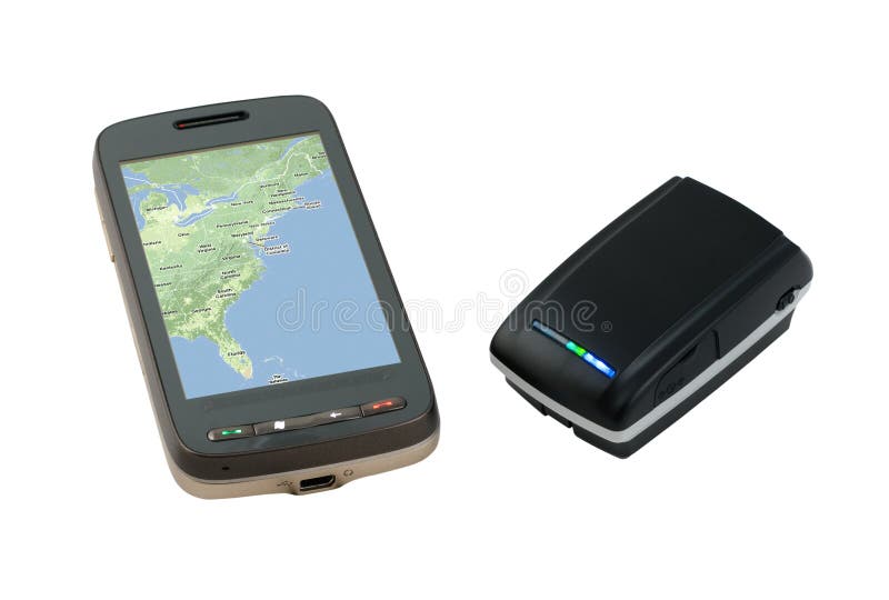 PDA E Receptor GPS Bluetooth Imagem de Stock - Imagem de telefone ...