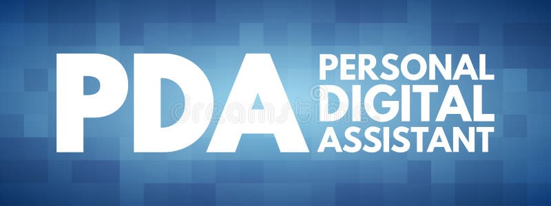 PDA - Personal Digital Assistant Acronym Stock Illustration ...