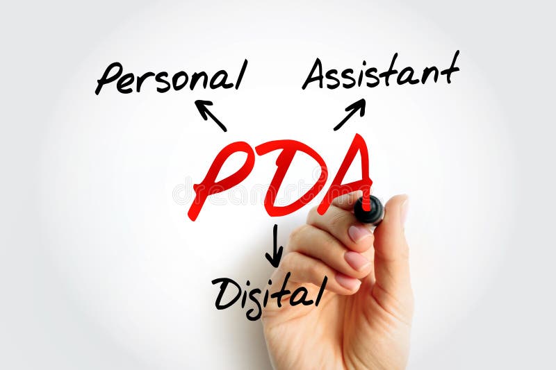 Pda Personal Digital Assistant Acronym Technology Concept Background ...