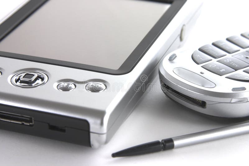 PDA y teléfono móvil foto de archivo. Imagen de personal - 391536