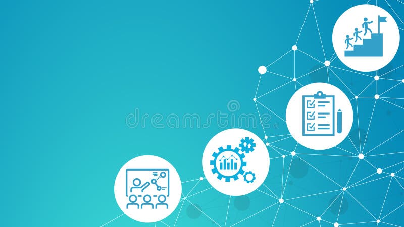 PDCA Banner Web Icon for Business and Organization Stock Vector ...