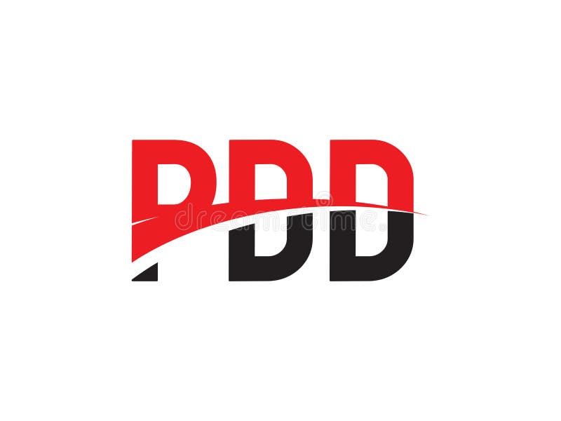 PDD Letter Initial Logo Design Vector Illustration Stock Vector ...