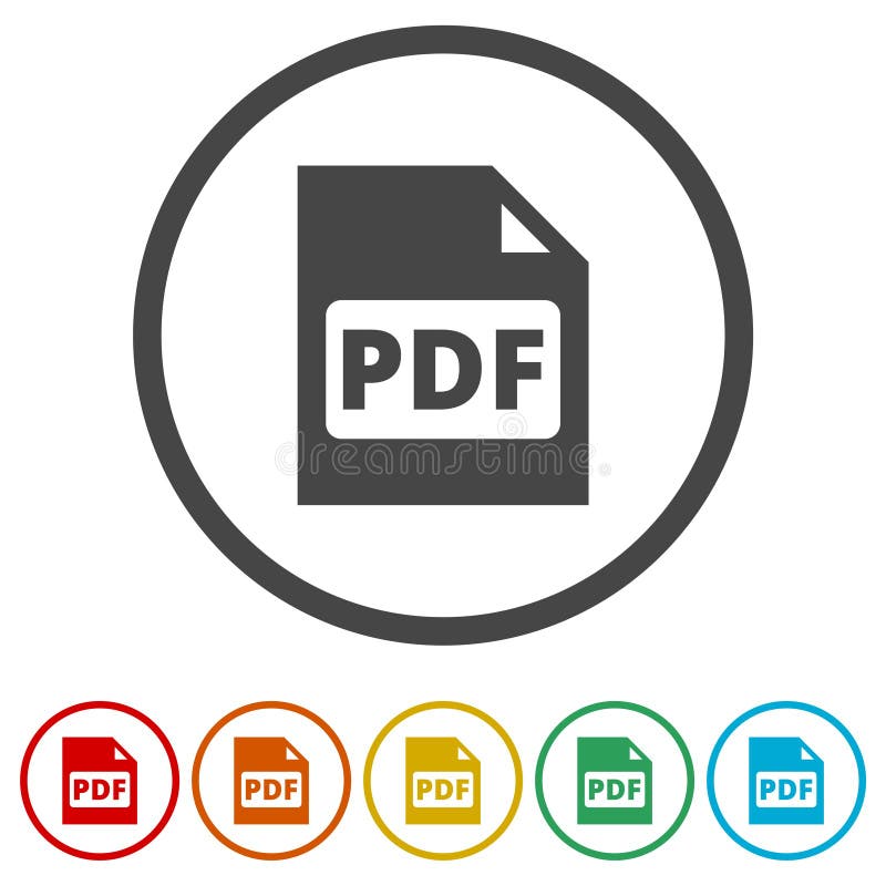 PDF Digital Document File Format Flat Vector Icon, Vector Pdf Download ...