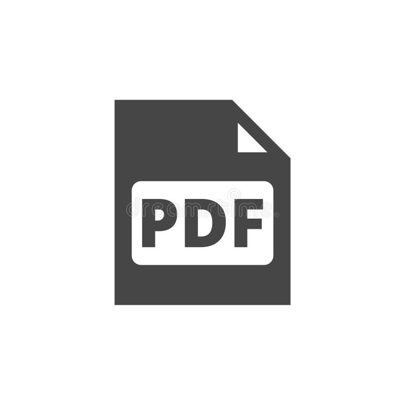 PDF File Document Icon. Download Pdf Button Stock Vector - Illustration ...