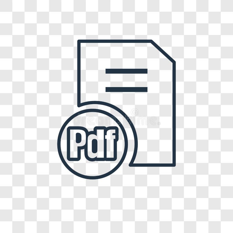 Pdf Document Icon Vector Isolated on White Background, Logo Concept of ...