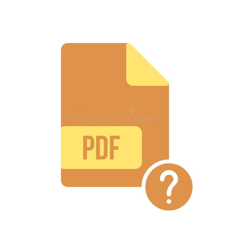 PDF Document Icon, Pdf Extension, File Format Icon with Question Mark ... PDF Document Icon, Pdf Extension, File Format Icon with Question Mark ...