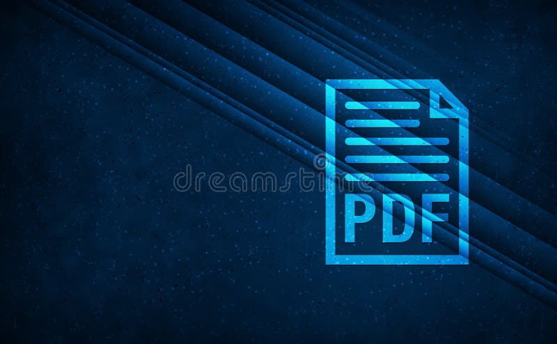 PDF Document Icon Natural Sky Light Abstract Dark Blue Background ...