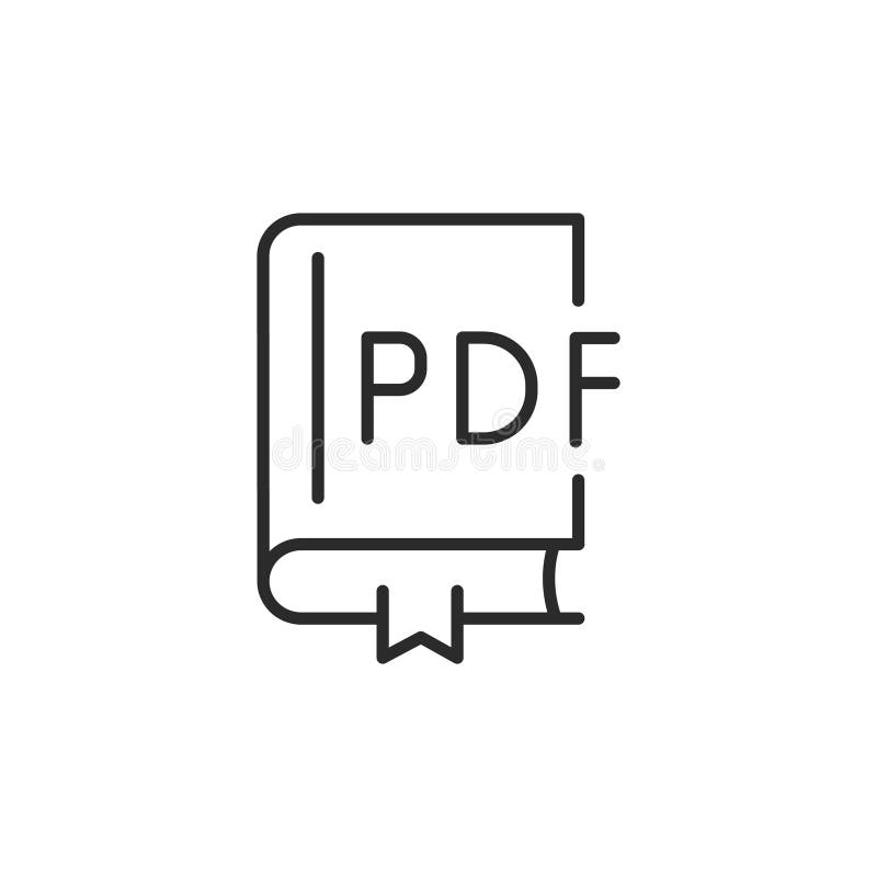PDF Document Icon stock vector. Illustration of adobe - 315736684