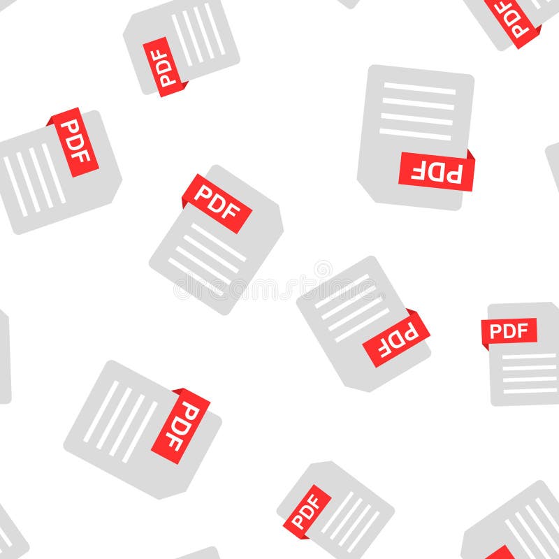 Pdf Document Note Icon in Flat Style. Paper Sheet Vector Illustration ...