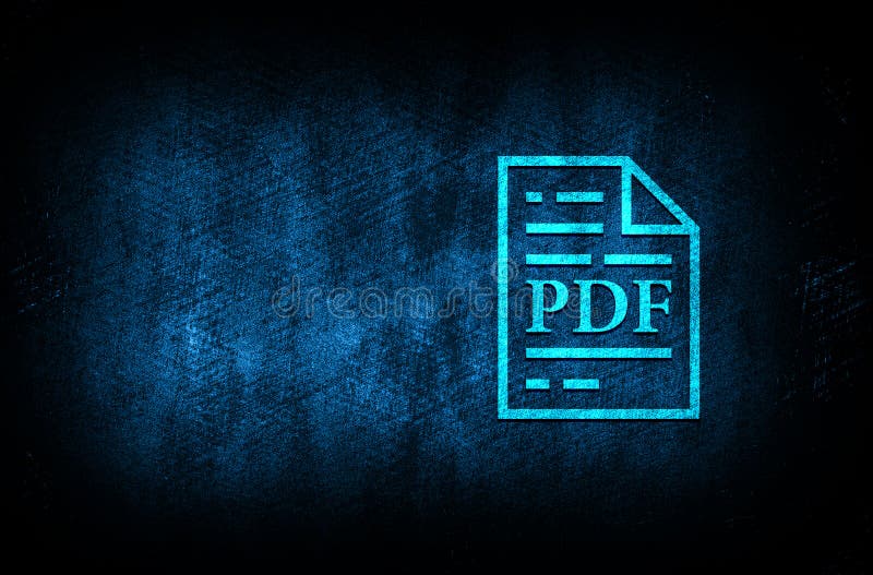 PDF Document Page Icon Abstract Blue Background Illustration Digital ... PDF Document Page Icon Abstract Blue Background Illustration Digital ...