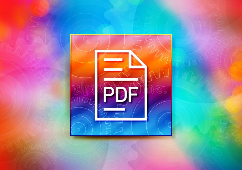 PDF Document Page Icon Abstract Colorful Background Bokeh Design ... PDF Document Page Icon Abstract Colorful Background Bokeh Design ...