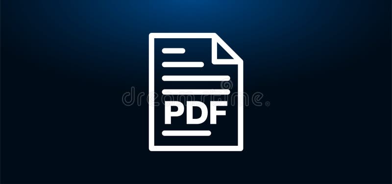 PDF Document Page Icon Crystal Blue Banner Background Stock ... PDF Document Page Icon Crystal Blue Banner Background Stock ...