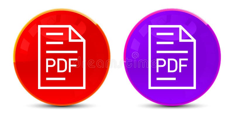 PDF Document Page Icon Glossy Round Buttons Illustration Stock Vector ... PDF Document Page Icon Glossy Round Buttons Illustration Stock Vector ...
