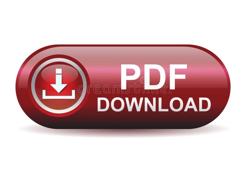 Pdf download button stock vector. Illustration of computer - 25609821