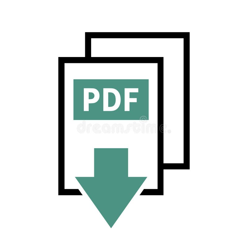Pdf download icon stock vector. Illustration of neutral - 333993686
