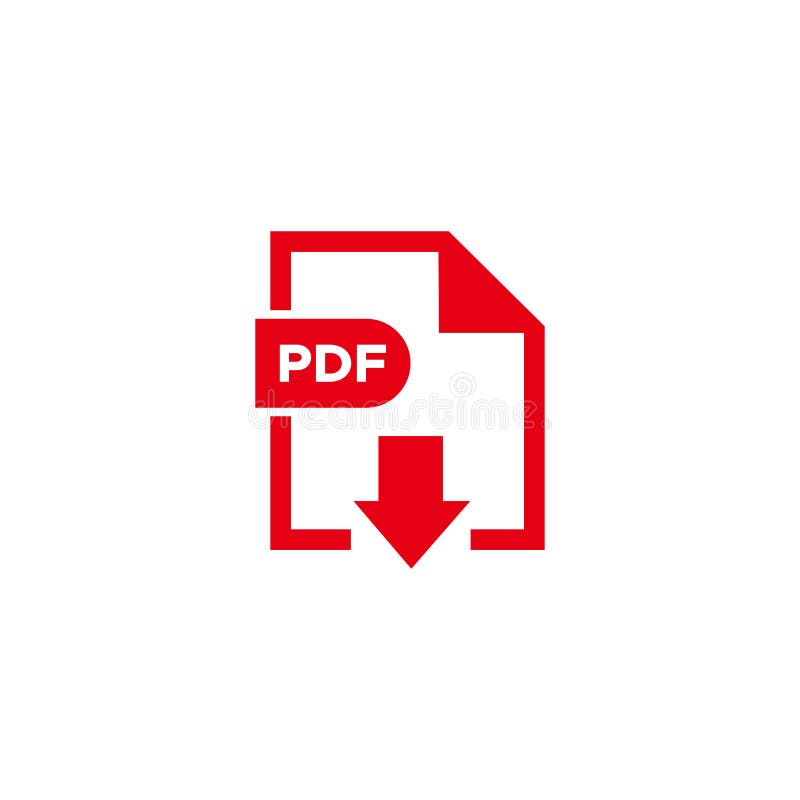 PDF File Icon Vector Design Symbol Stock Vector - Illustration of label ...