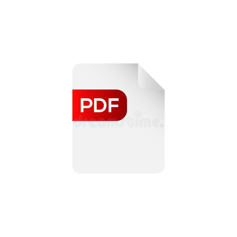 Pdf File Document Icon. Pdf Text. Stock Illustration - Illustration of ...
