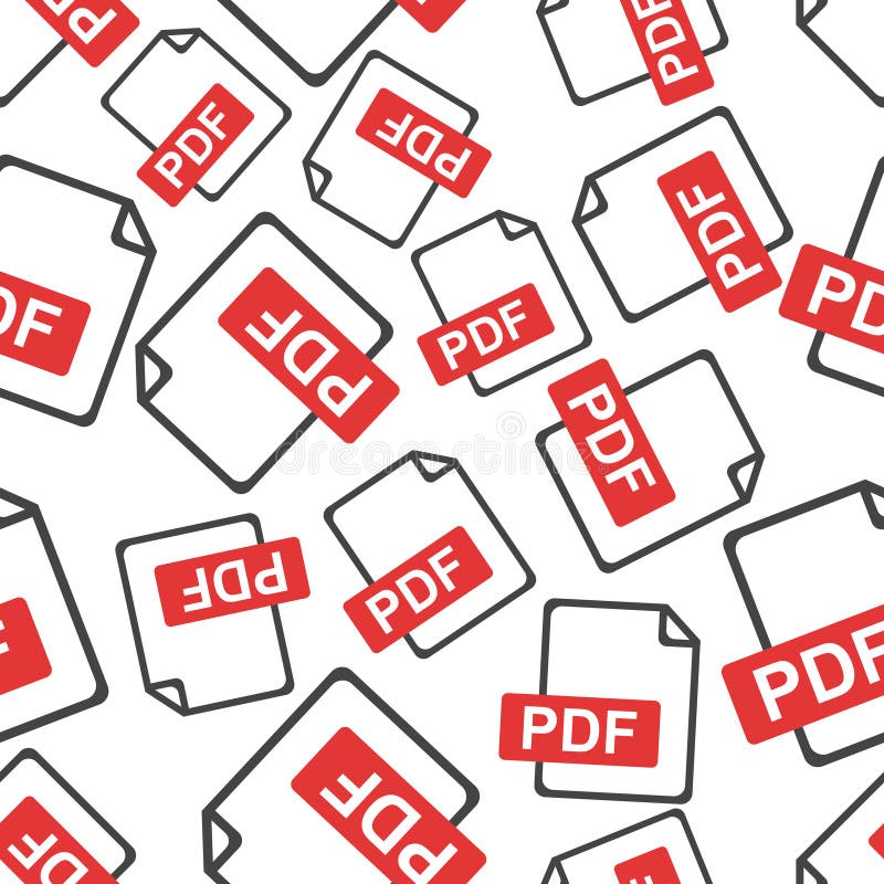 PDF File Download Icon. Flat Vector Stock Vector - Illustration of ...