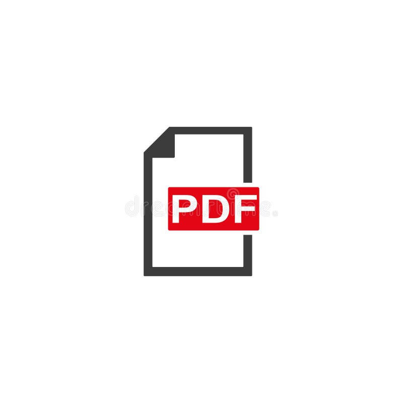 PDF File Format Icon and Simple Flat Symbol for Website,mobile,logo,app ...